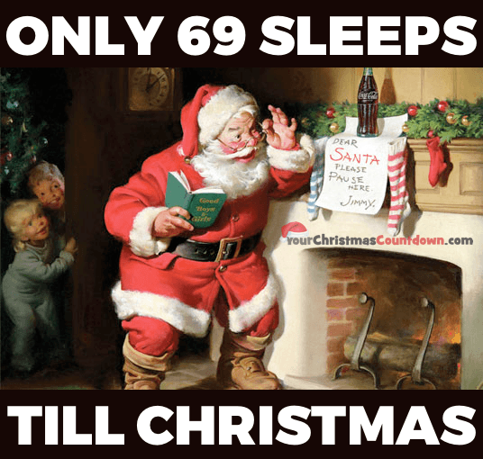 Your Christmas Countdown On Twitter 69 Sleeps Until Christmas ๐
