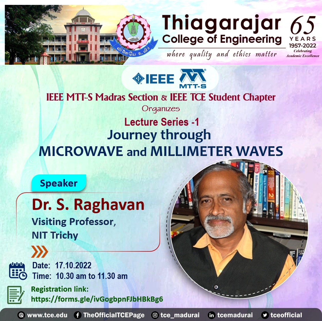 tceofficial on Twitter: "IEEE MTT-S Madras Section & IEEE TCE Student Chapter Organizes a ...