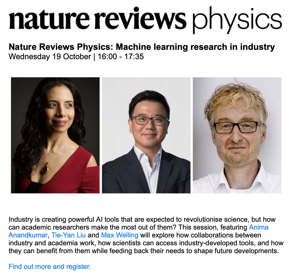 Mark Girolami on Twitter: "Nature Reviews Physics: Machine Learning Research in Industry ...