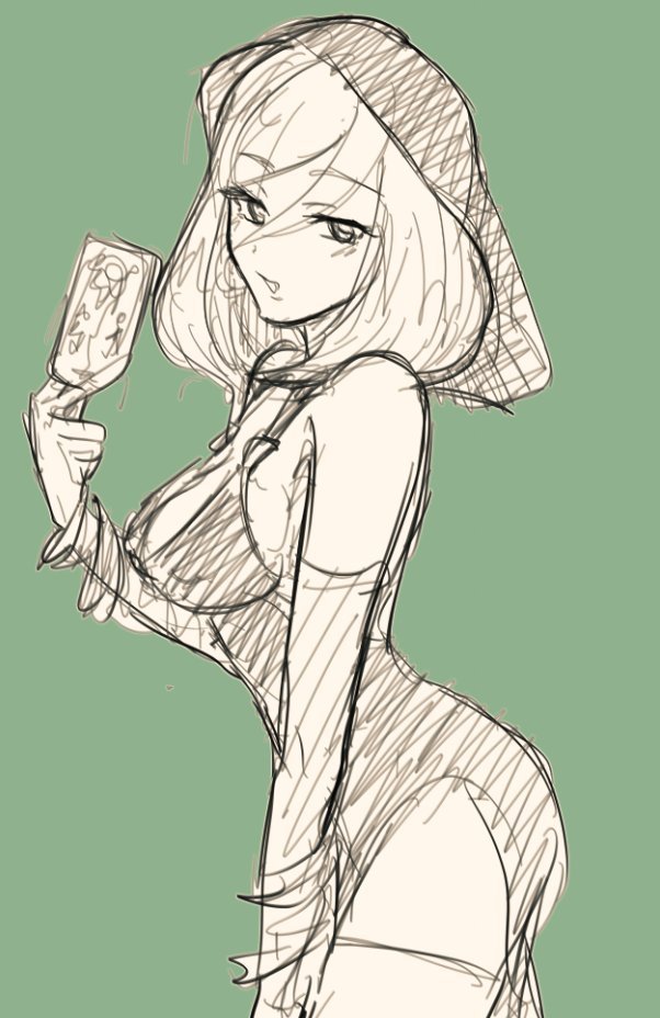 Lucia.J👆🎃👇 on Twitter: "Try to draw my favorite character in CC Mainly because I like her shape ...