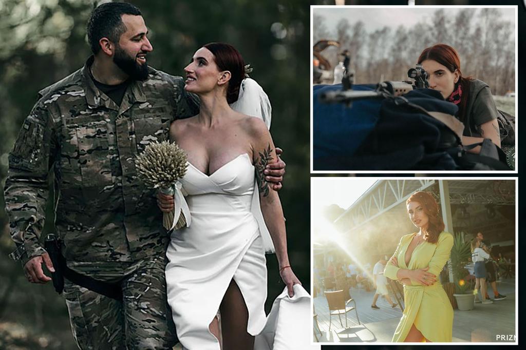 New York Post on Twitter: "Ukraine's 'Joan of Arc' sniper Evgenia Emerald weds soldier she met ...