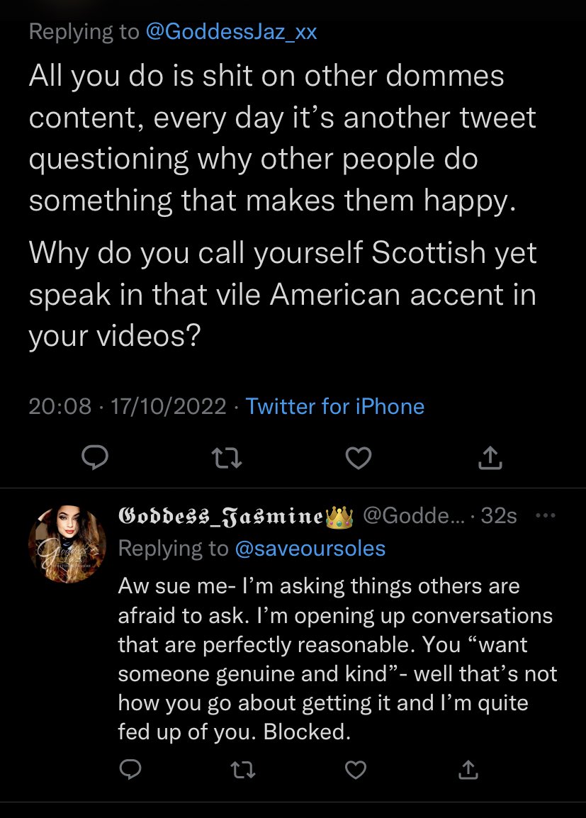 Baddie Js Feet Are My Fictional GFs on Twitter: "RT @GoddessJaz_xx: Convinced this “Sub” has a ...