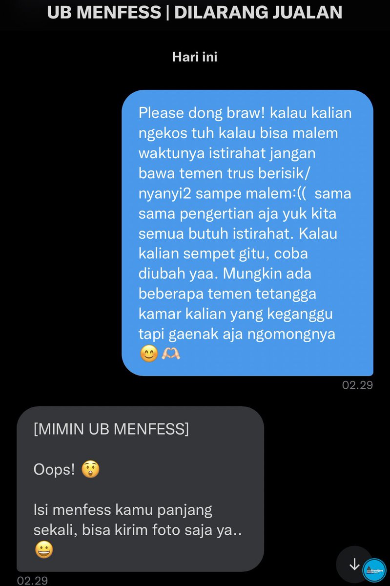 UB MENFESS | DILARANG JUALAN on Twitter: "braw! biar jadi kaca buat ...