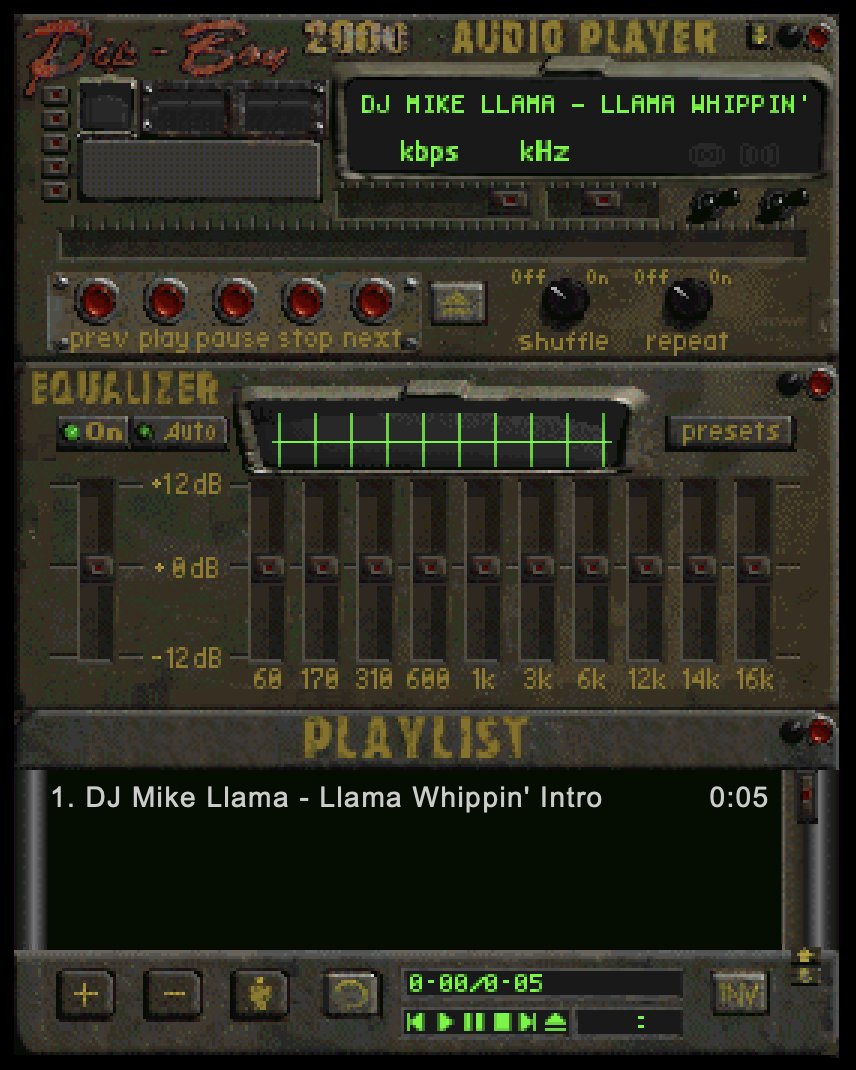 Retro Tech Dreams on Twitter: "Winamp Skin - PIPBoy 2000 #winamp #fallout"