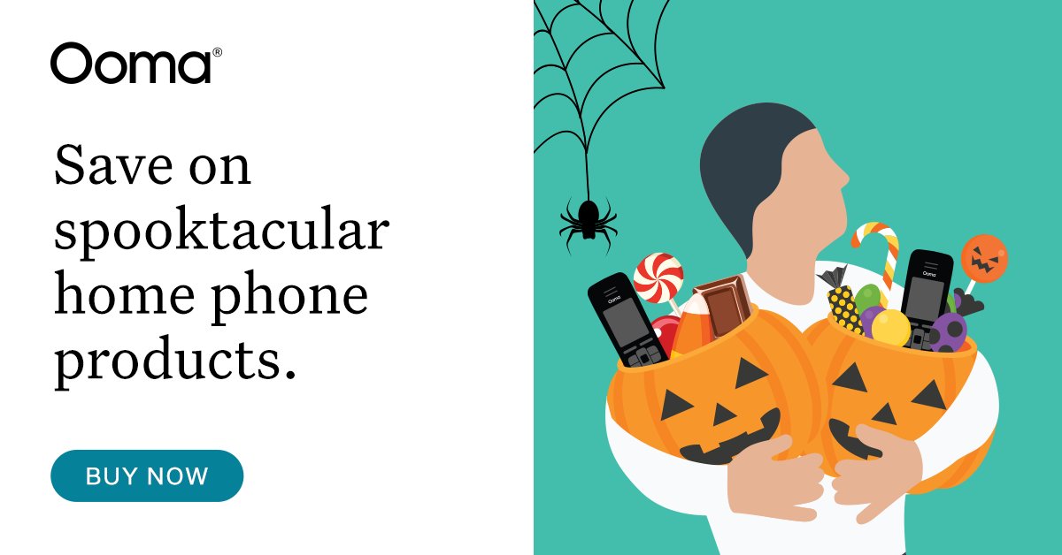 Ooma, Inc. on Twitter: "Shop now and save up to $50 on home phone products - it's scary how good ...