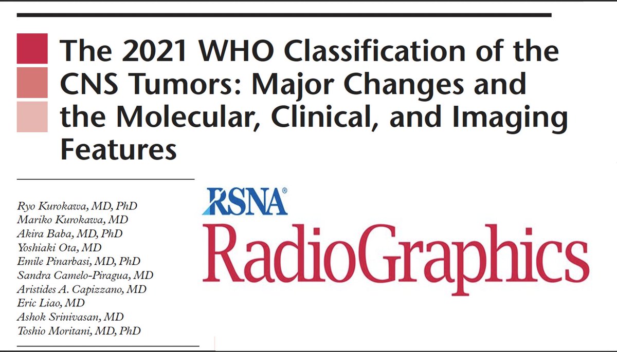 Get updated information on the 2021 WHO Classification of CNS Tumors by reading this fantastic ...