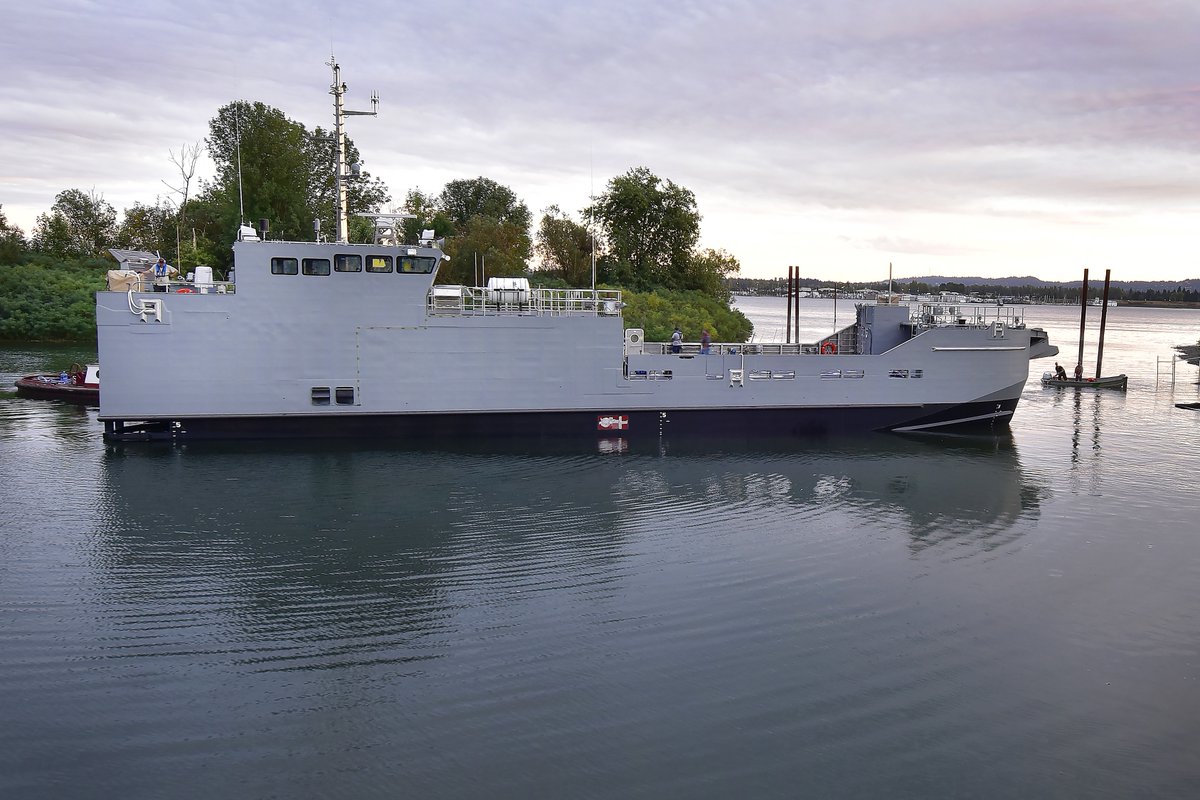 The Army’s Maneuver Support Vessel (Light), prototype was launched at ...