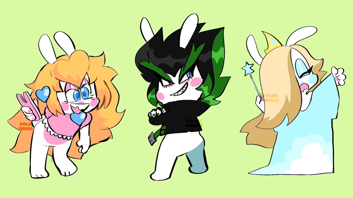 「Rabbids girls!! #MarioRabbids 」|pia 🌻のイラスト