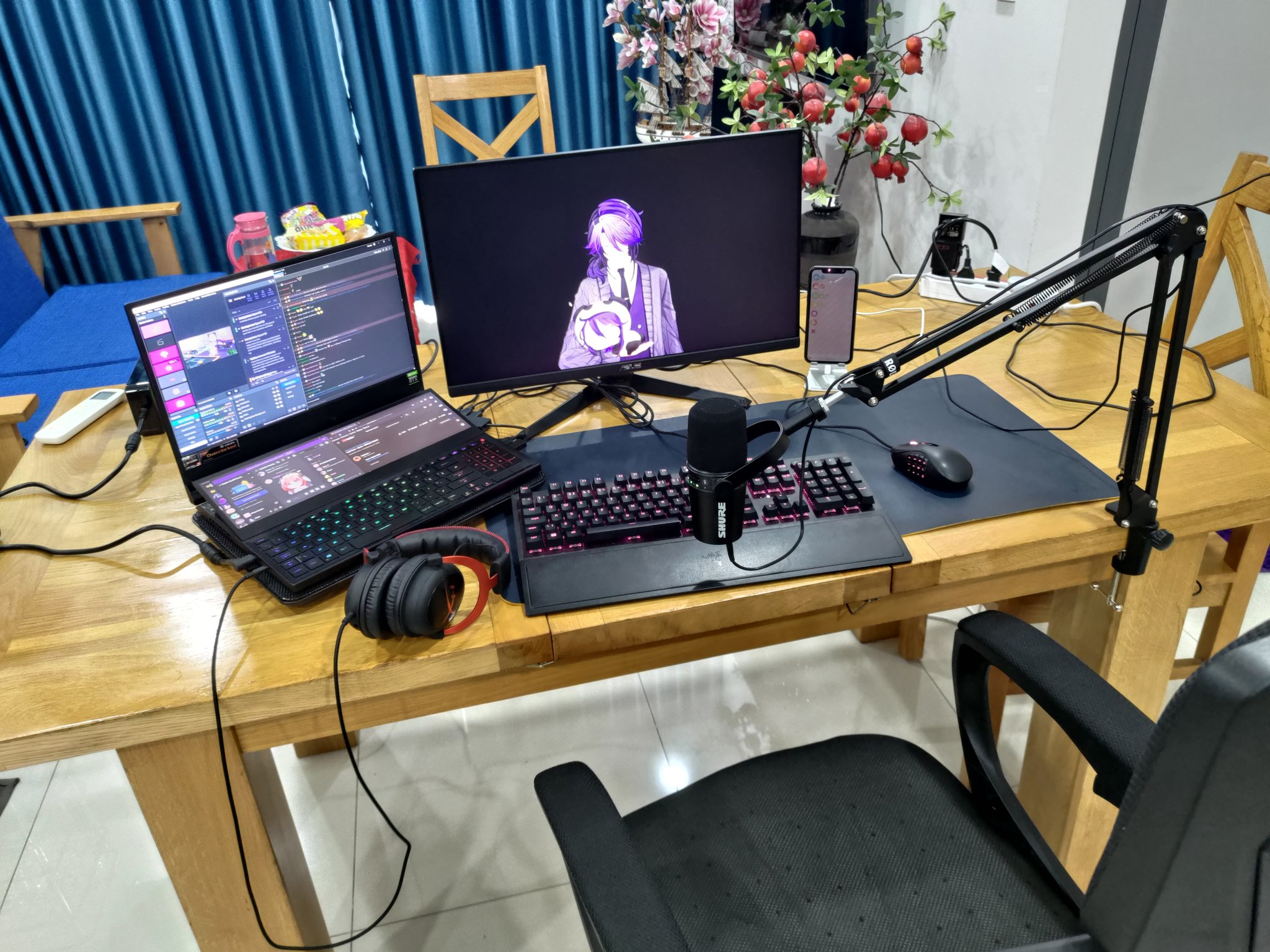 OkCode on Twitter: "my streaming set up at the new place hehe https://t.co/Z4vaA1Zppr" / Twitter
