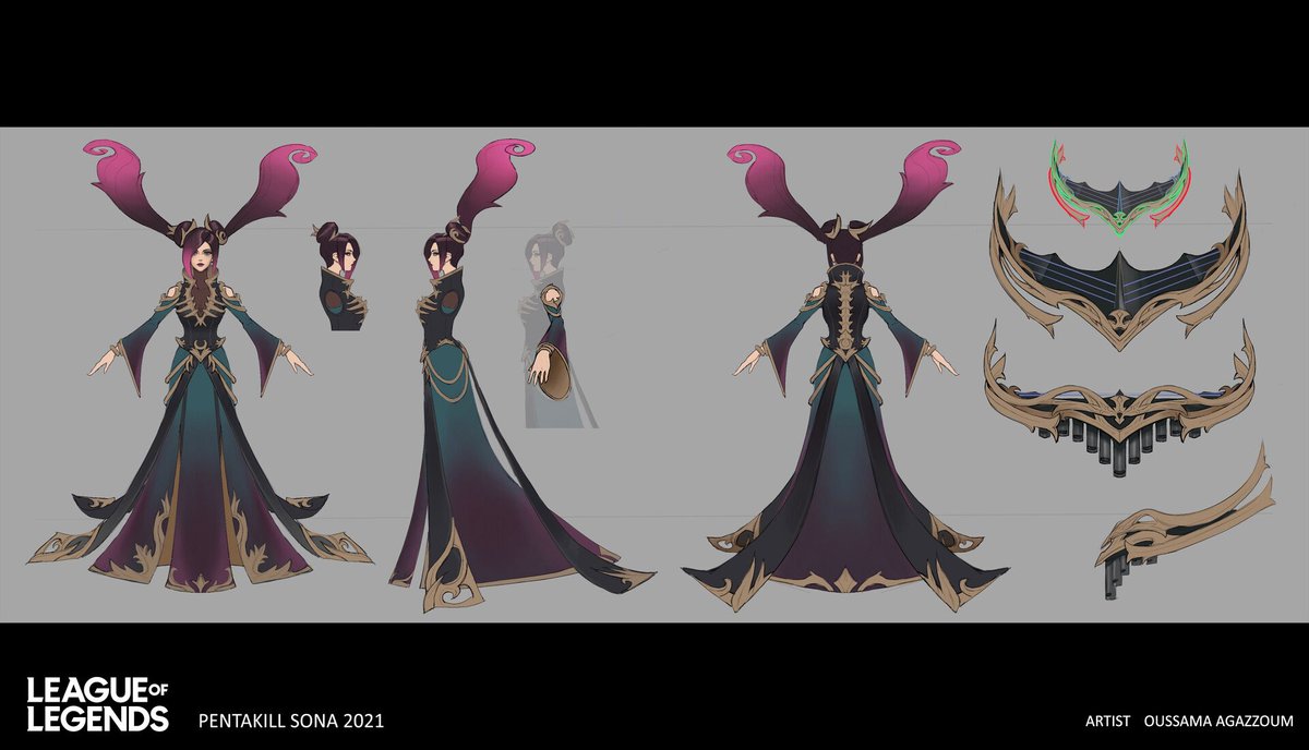 Jumaralo Hex on Twitter: "Pentakill III: Lost Chapter Sona Concept Art - League of Legends by ...