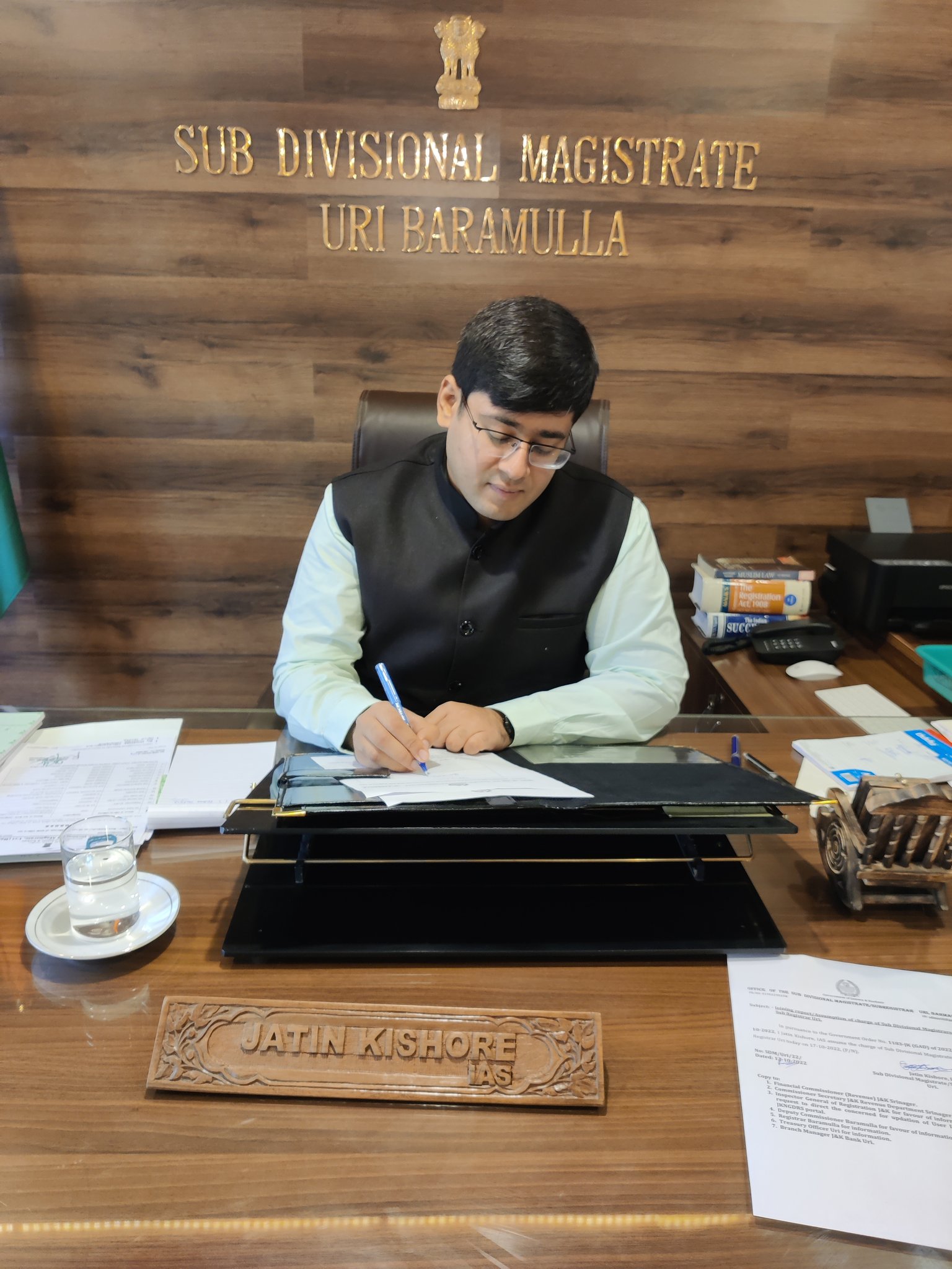 Jatin Kishore on Twitter: "Joined as Sub-Divisional Magistrate, Uri. Looking forward to a ...