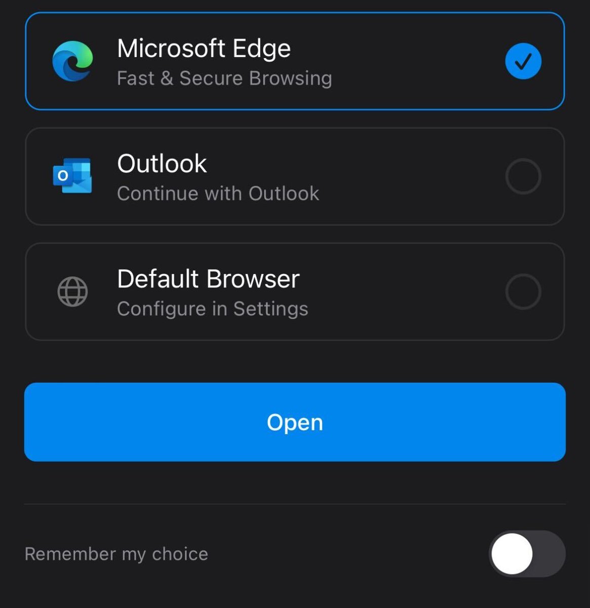 Tom Warren on Twitter: "Microsoft is now starting to force its Edge browser on mobile users ...
