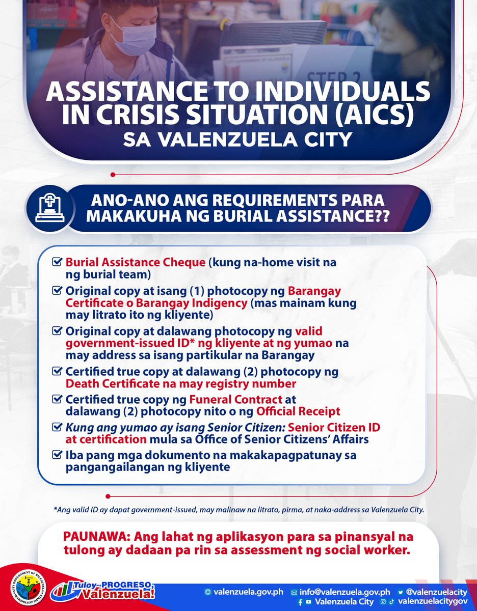 valenzuelacity on Twitter: "PAUNAWA: Ang lahat ng mga aplikasyon ay dadaan pa rin sa assessment ...