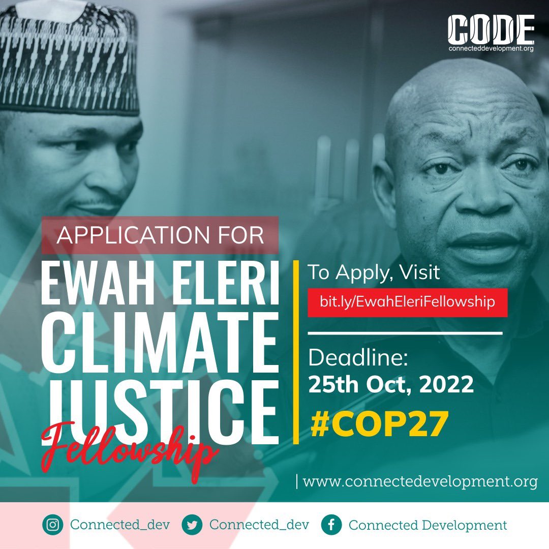 Connected Development [CODE] on Twitter: "CALL FOR APPLICATION!🗣️ Are you passionate about ...