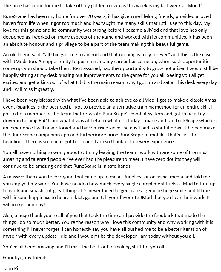 John Pi on Twitter: "My adventure as a JMod is over and I am due to start a new adventure soon ...