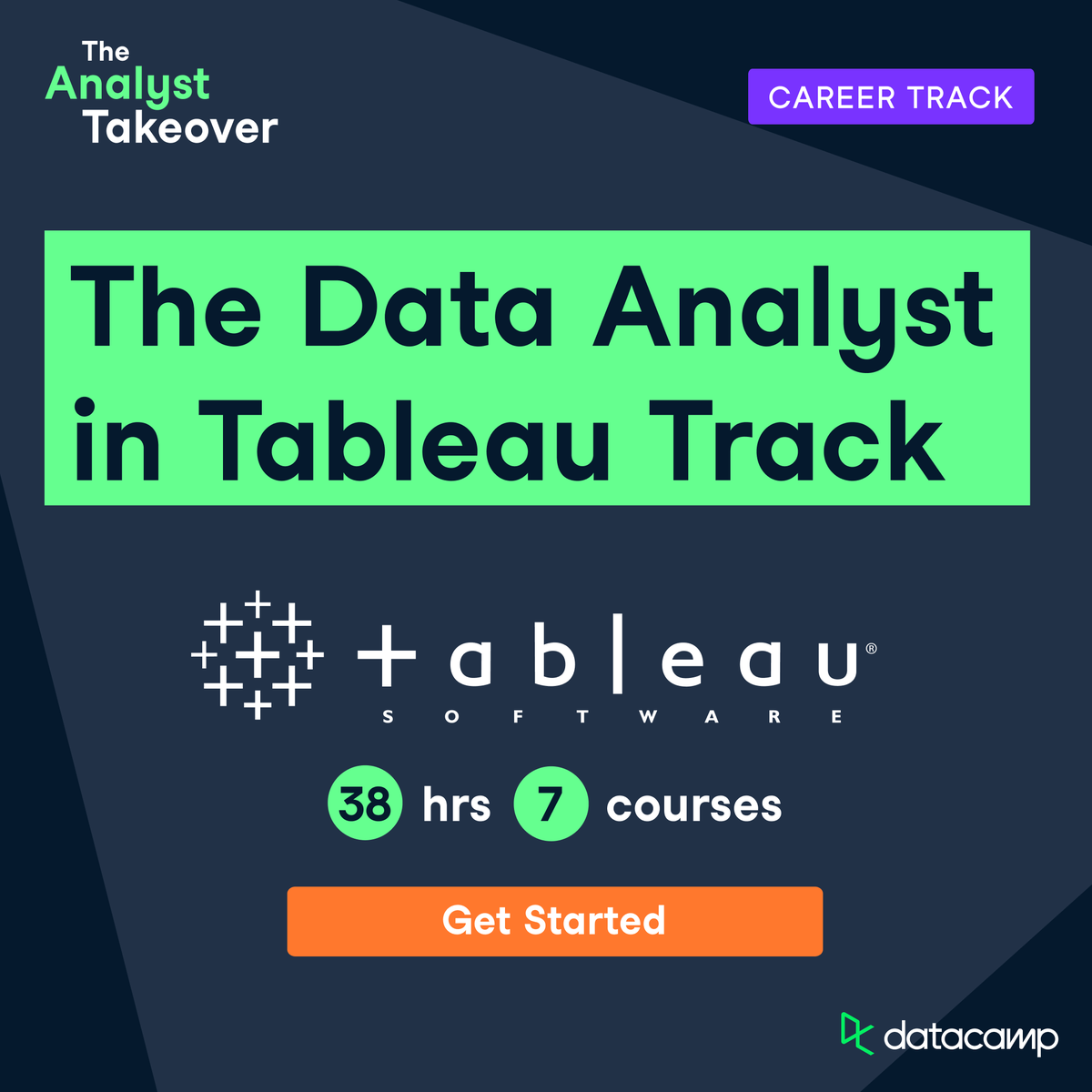 DataCamp on Twitter: "🚨 New career track! ️ Data Analyst in Tableau. Go from zero Tableau ...