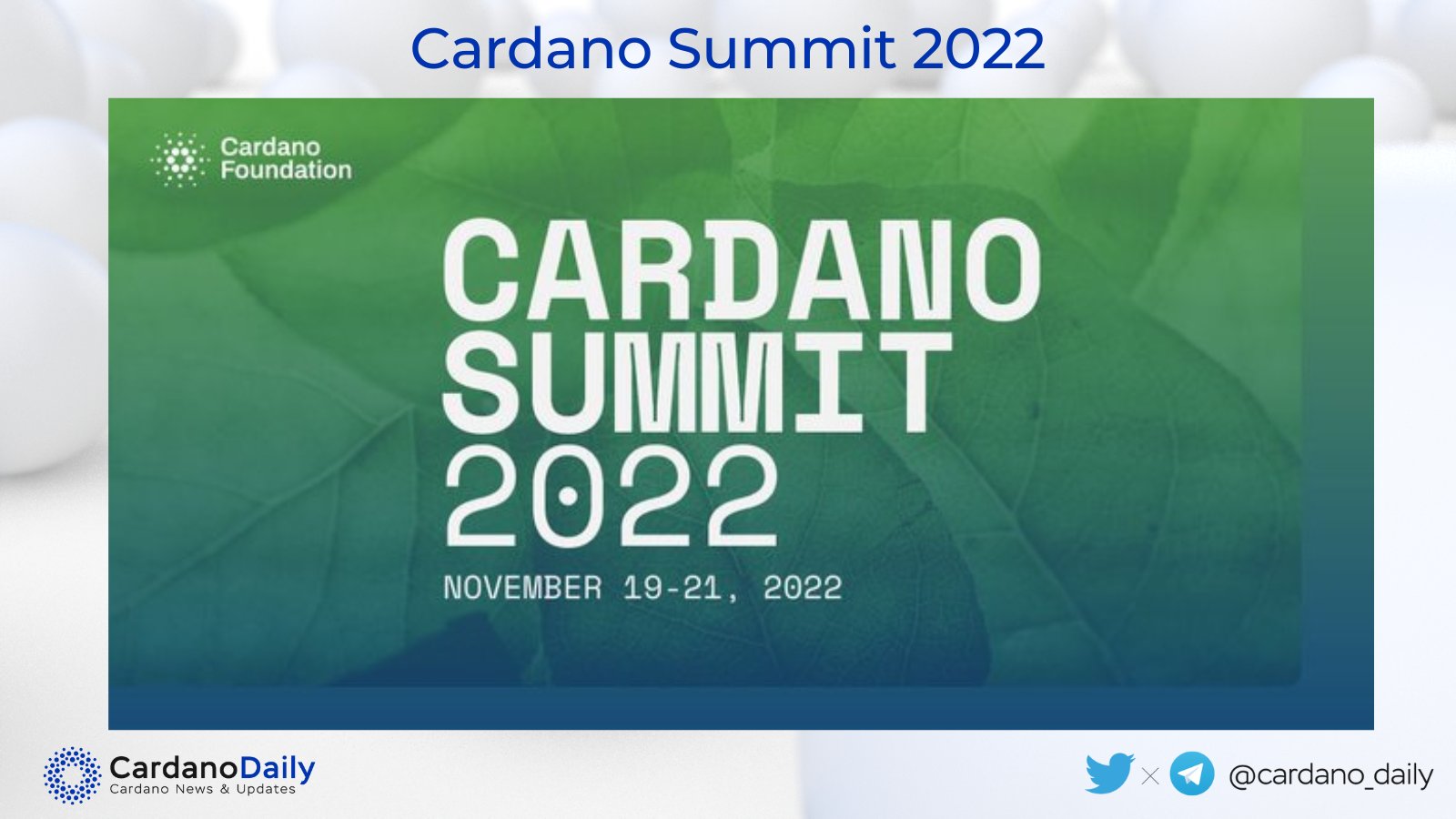 Cardano Daily (@cardano_daily) / Twitter Cardano Daily (@cardano_daily) / Twitter