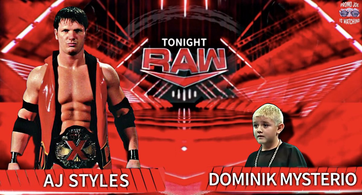 Just Jacob on Twitter: "RT @PromoJoeYT: AJ Styles vs Dominik Mysterio circa 2005 #WWERaw"