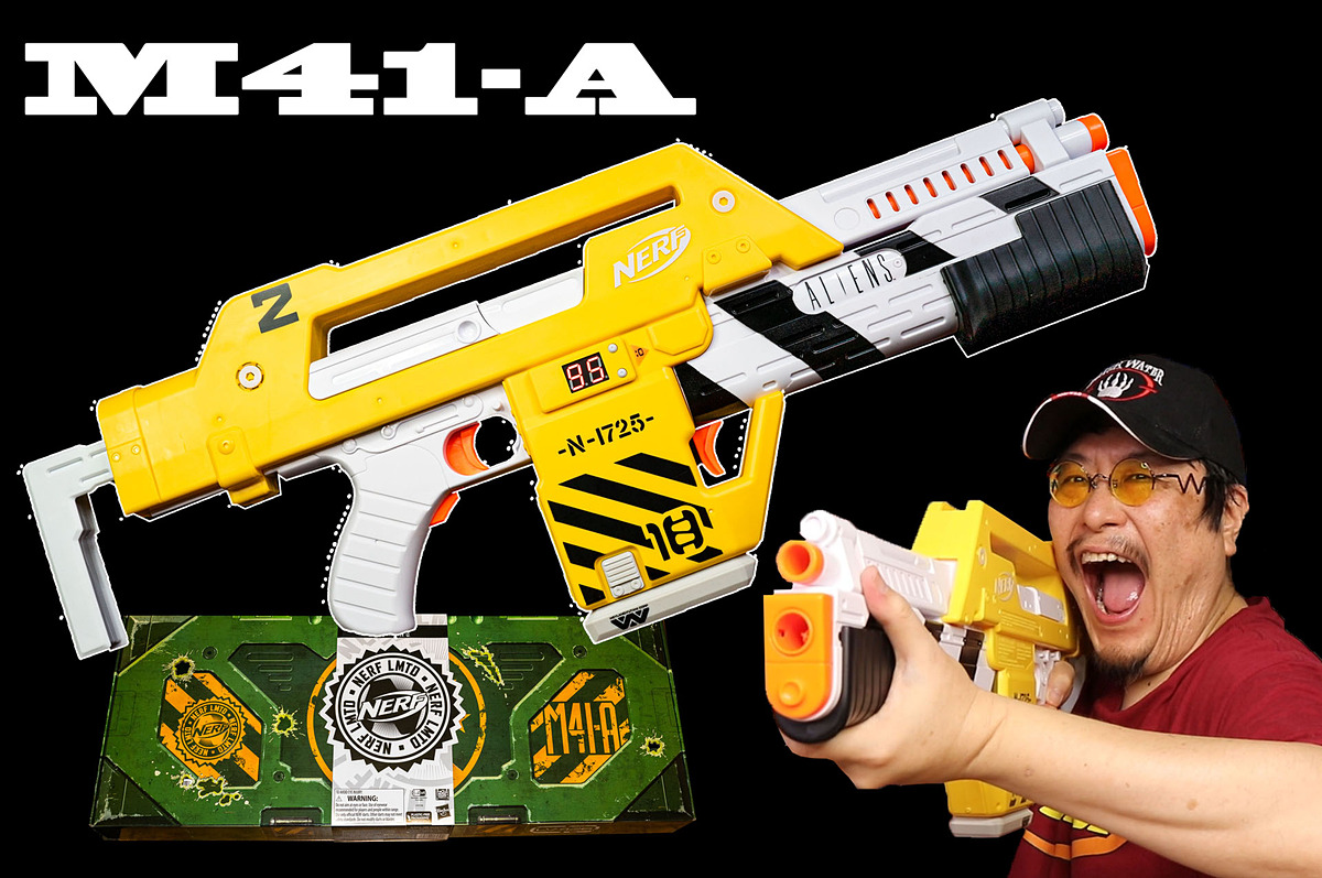 HOBBY Watch on Twitter: "ナーフリミテッド「M41-A パルスブラスター」レビュー 早い連射とグレネードアクション、弾数カウンターやサウンドギミックも搭載 https ...