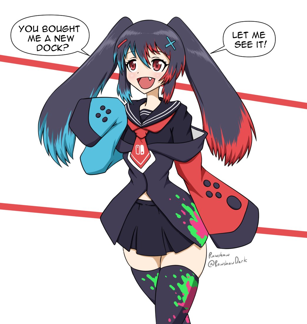 Rawshaw on Twitter: "Switch-chan fanart something extra in the replies ;D Switch-chan belongs to ...