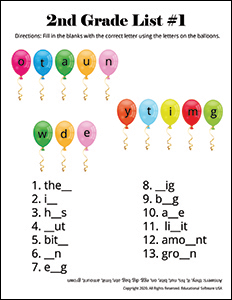 Home Spelling Words on Twitter: "2nd Grade Spelling Worksheet for List ...