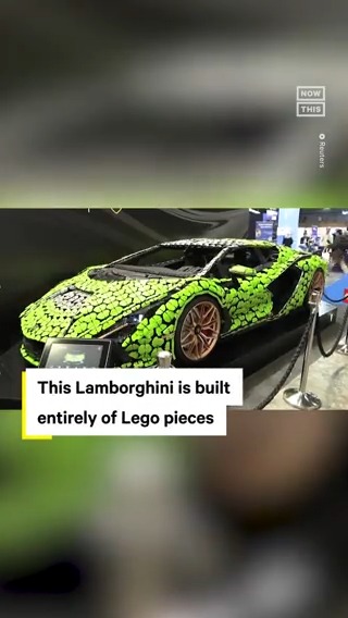 LEGO LAMBO: A full-sized Lamborghini Sián FKP 37 built entirely out of ...