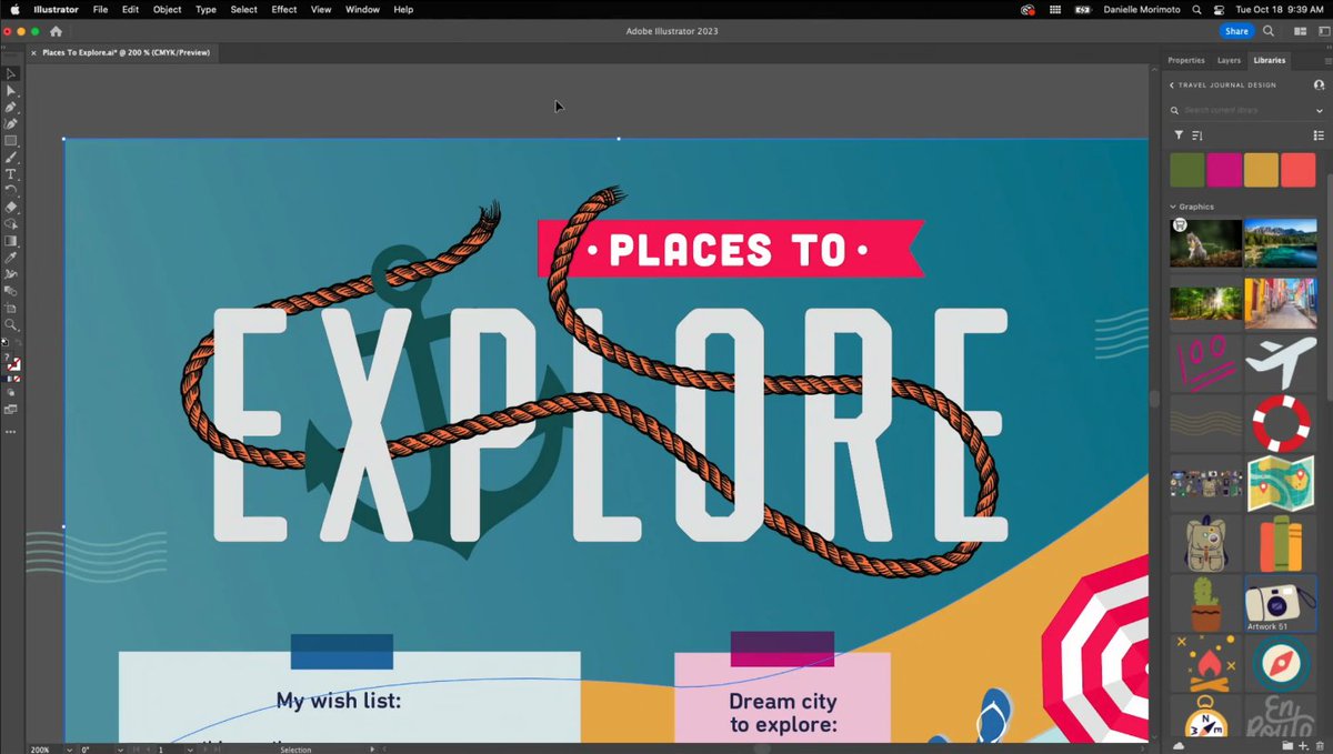 Adobe On Twitter This New Illustrator Feature Is Immediately Intertwined With Our Hearts ➿🧡