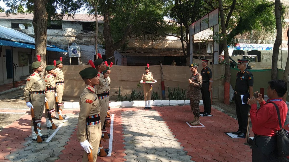 NCC Dte MP&CG on Twitter: "#ADGvisit Maj Gen AK Mahajan, ADG MP&CG Dte vis 2 MP Arty Bty, Ujjain ...