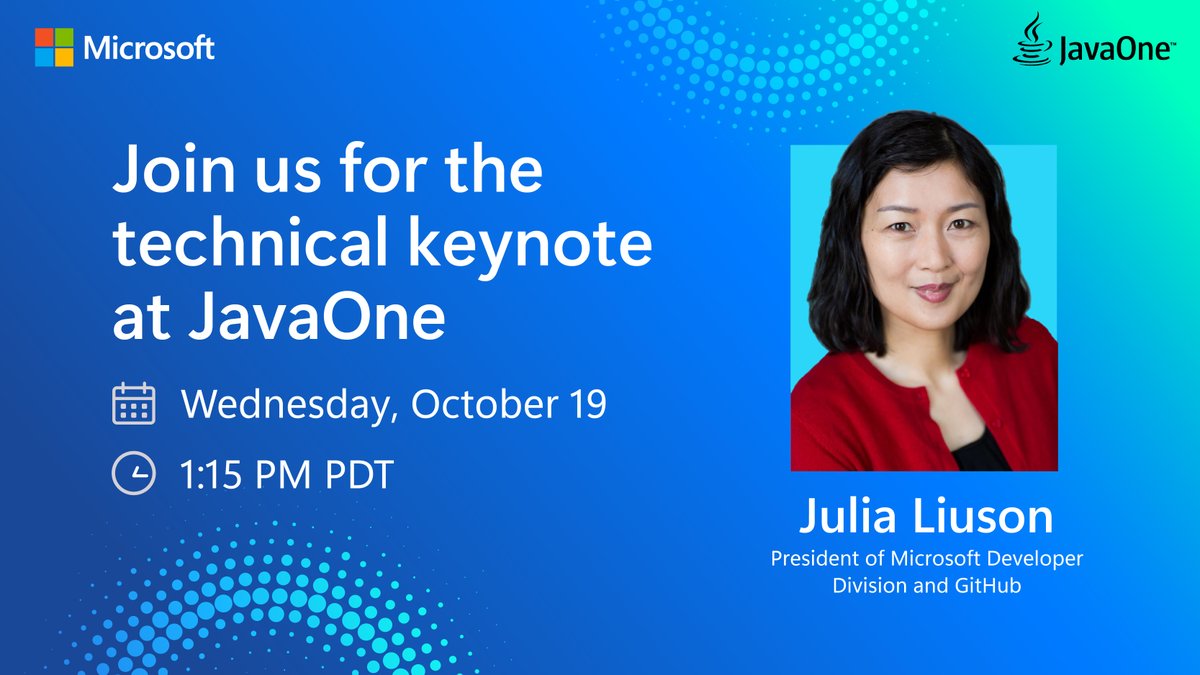 Microsoft Azure on Twitter: "Join us on Day 2 of #JavaOne as Julia Liuson discusses Java's role ...