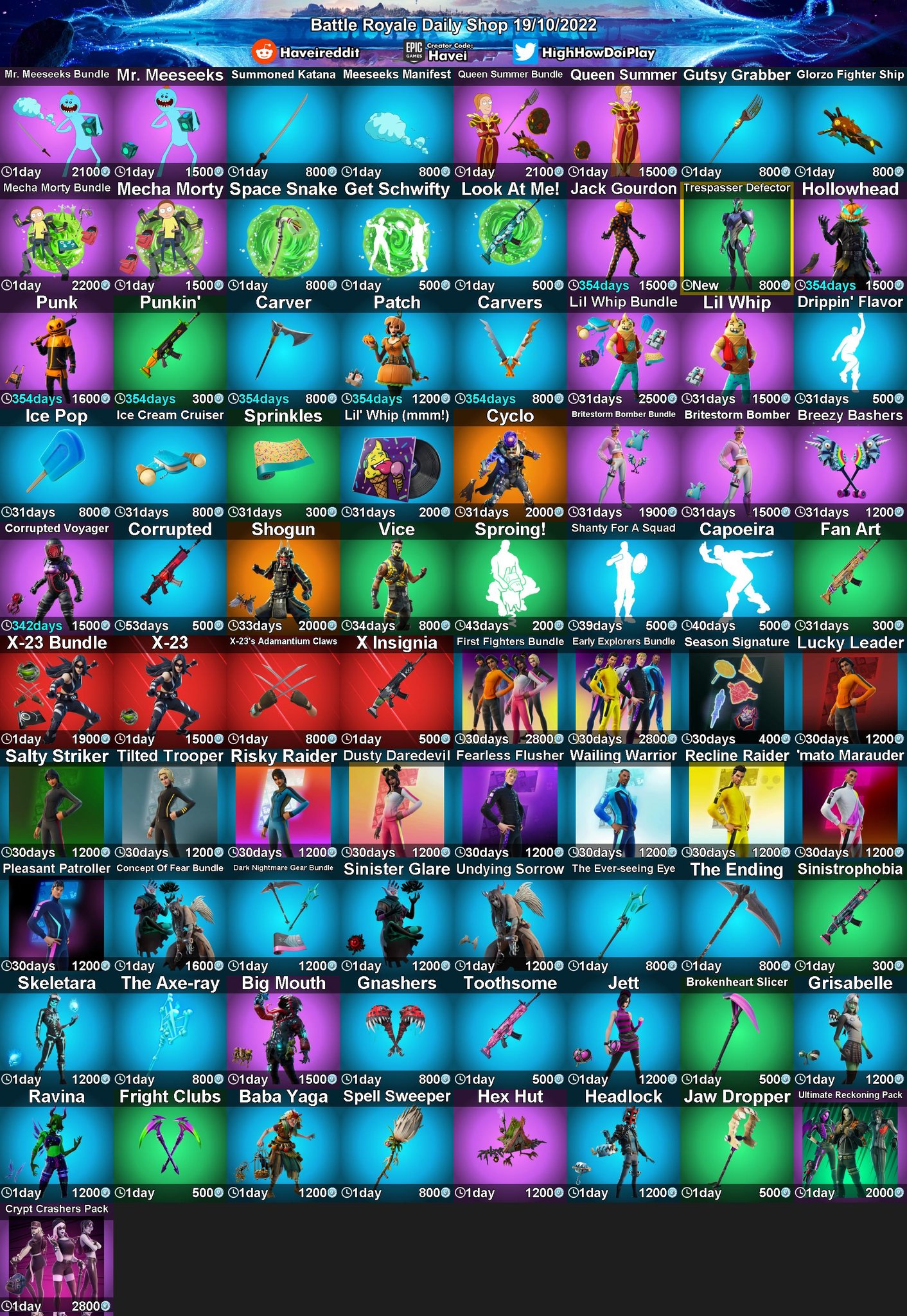 🦁fortnite Stwandbr Leaks🦁 On Twitter Tienda De Battle Royale 181022 Battle Royale Store 18
