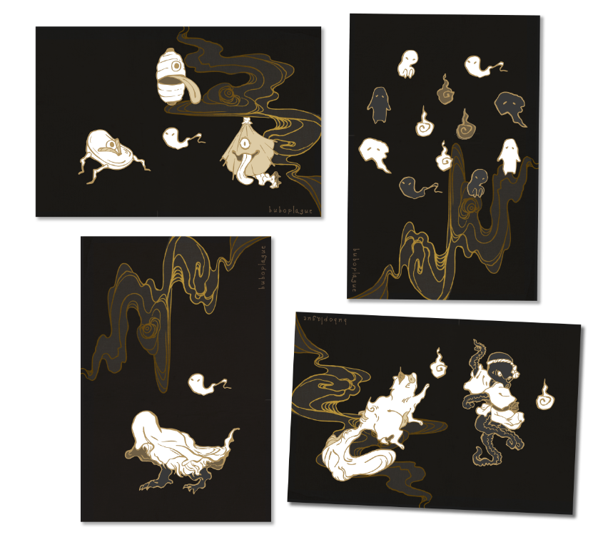 「TWO more days left for the yokai yochi p」|buboplague 👻 (semi hiatus)の漫画