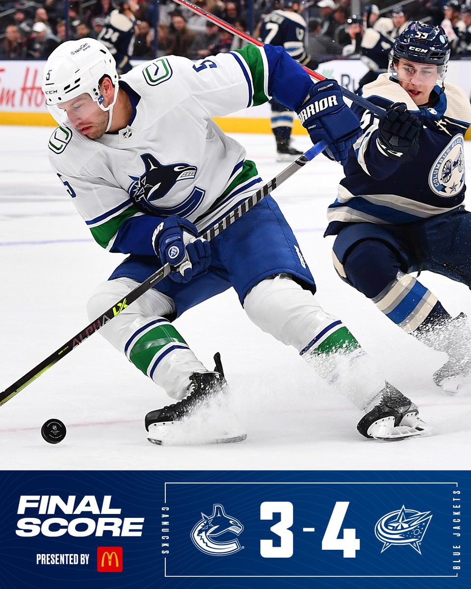 Vancouver Canucks on Twitter: "Final in overtime."