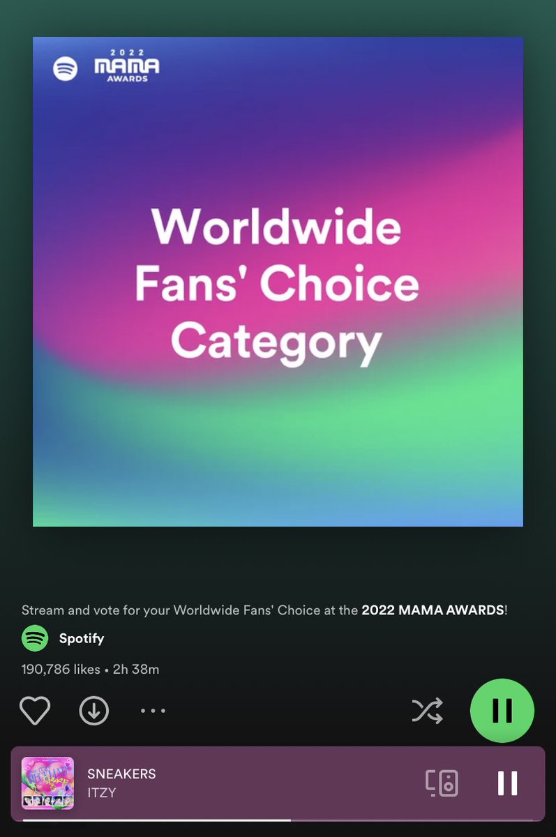 daitzy on Twitter: "RT @ITZYelite: 221126 #MAMAVOTE #itzy 🌹 valid tweet spotify play : https ...