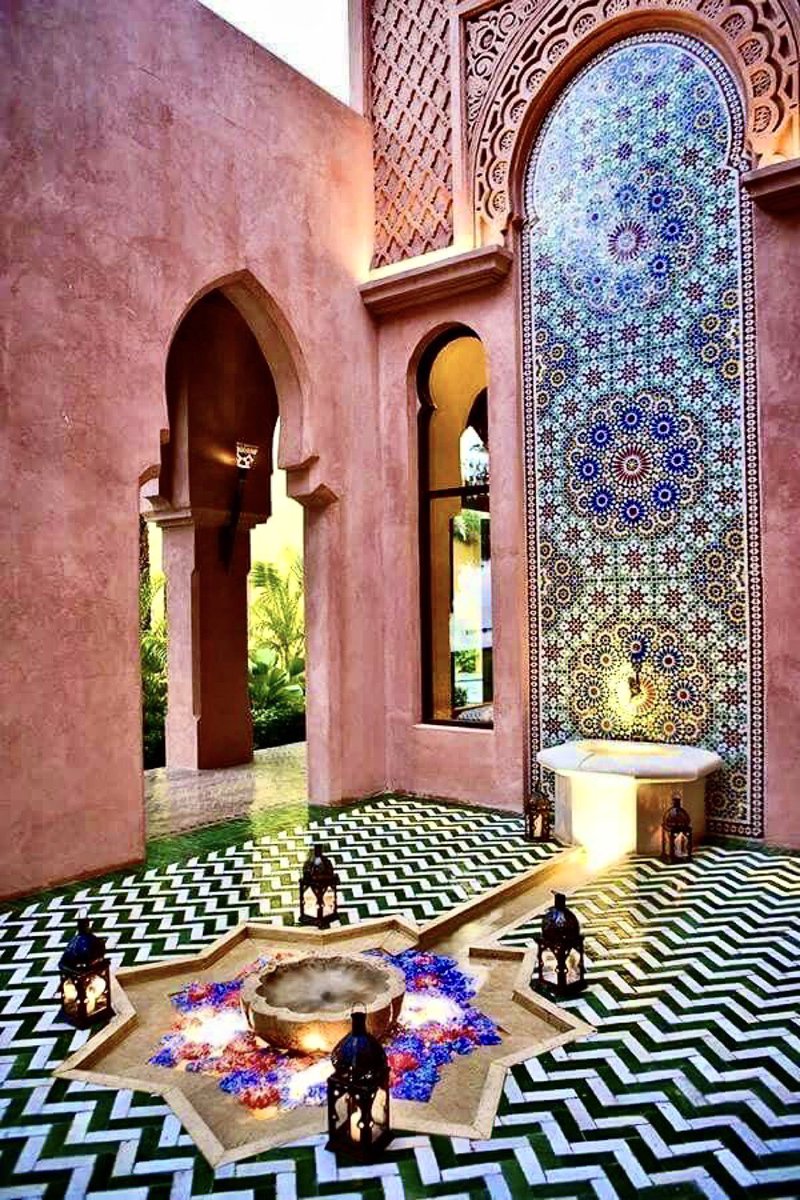 Moroccan design is all about colour, texture & fluid lines. It is a ...