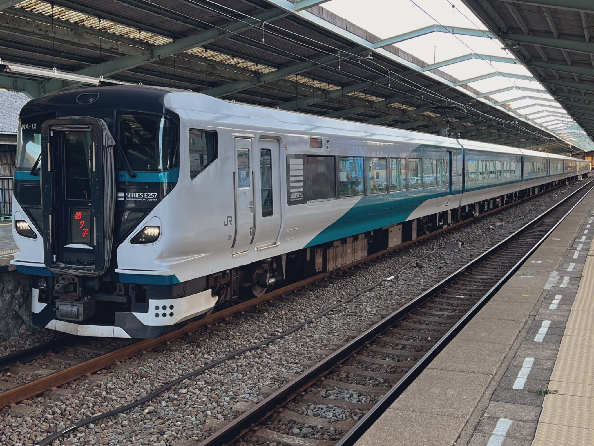 おしけん on Twitter: "初めてのE257系2000番台踊り子がいきなり人身とはねぇ🤦‍♂️ グリーン車はまずまずの乗り心地でした やっぱり踊り子は185系がいいなぁ デザインも ...