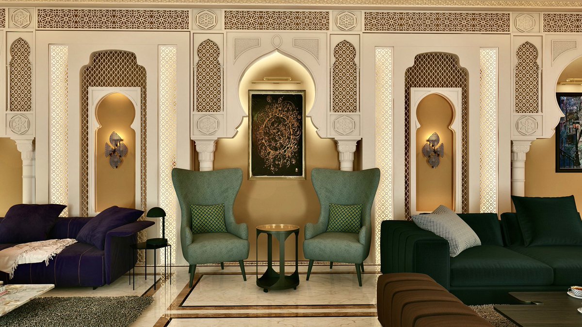 Moroccan design is all about colour, texture & fluid lines. It is a ...