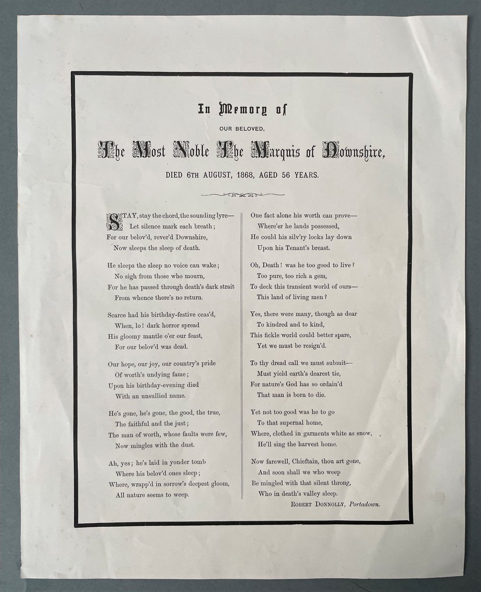 National Library of Ireland on Twitter: "We recently acquired this #broadside 'In memory of our ...