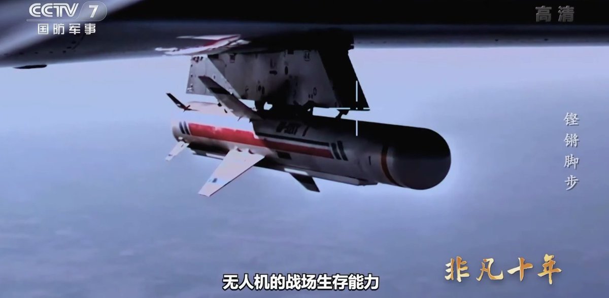 China's super sleek WJ-700 drone Seen here launching the CM-502KG air ...