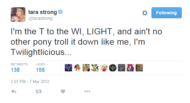Mlp Tara Strong Twitter