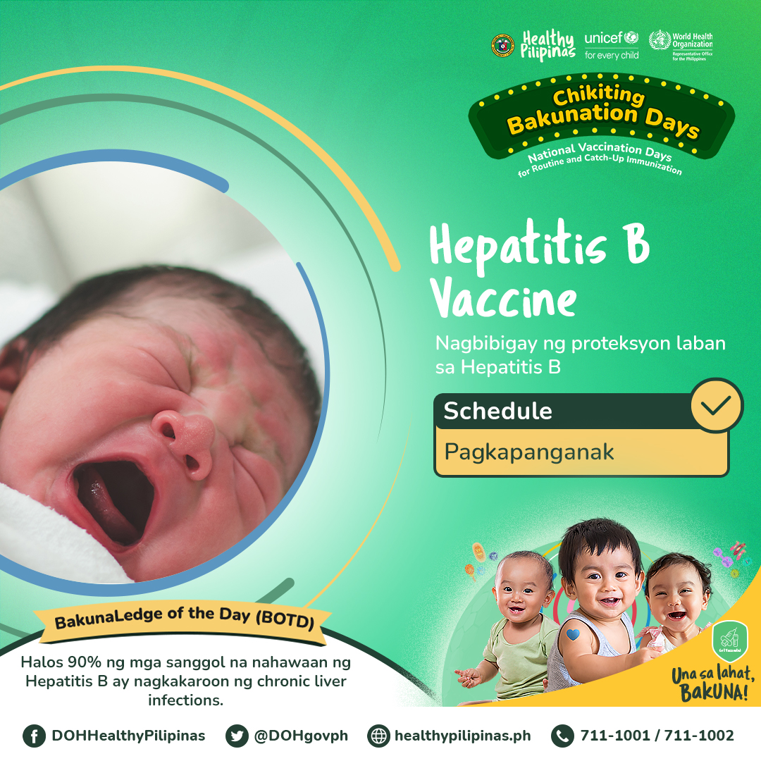 Department of Health on Twitter: "Kumpletuhin ang bakuna ni baby ayon sa kanyang immunization ...