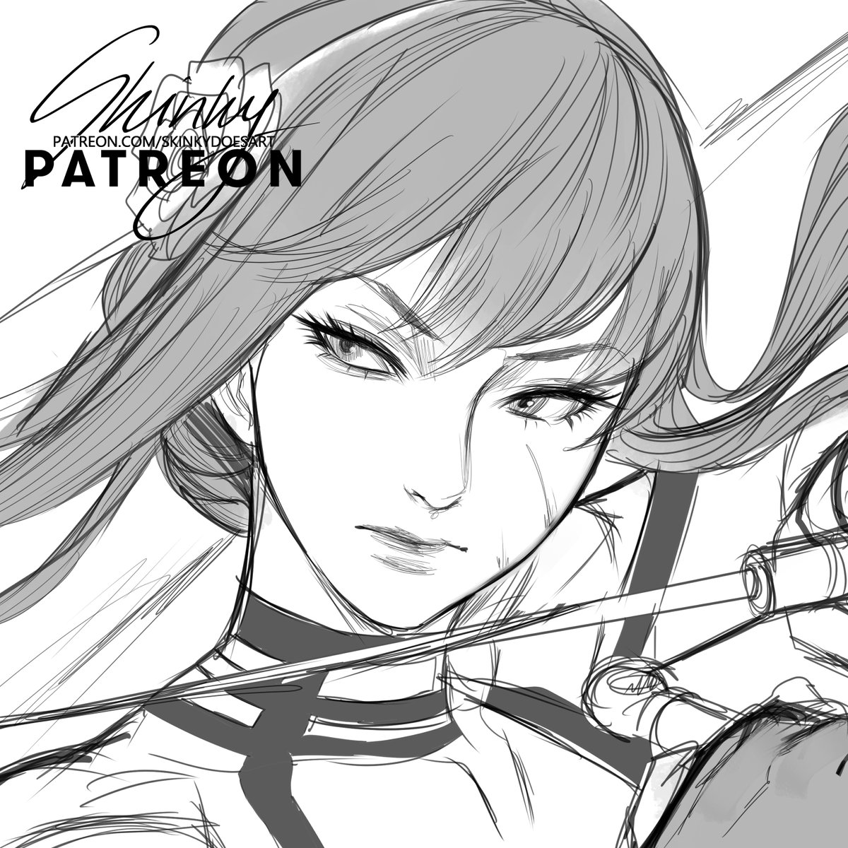 「Sketch rewards for August Verdant Forest Patrons: Tamira Sca」Skinkyの漫画