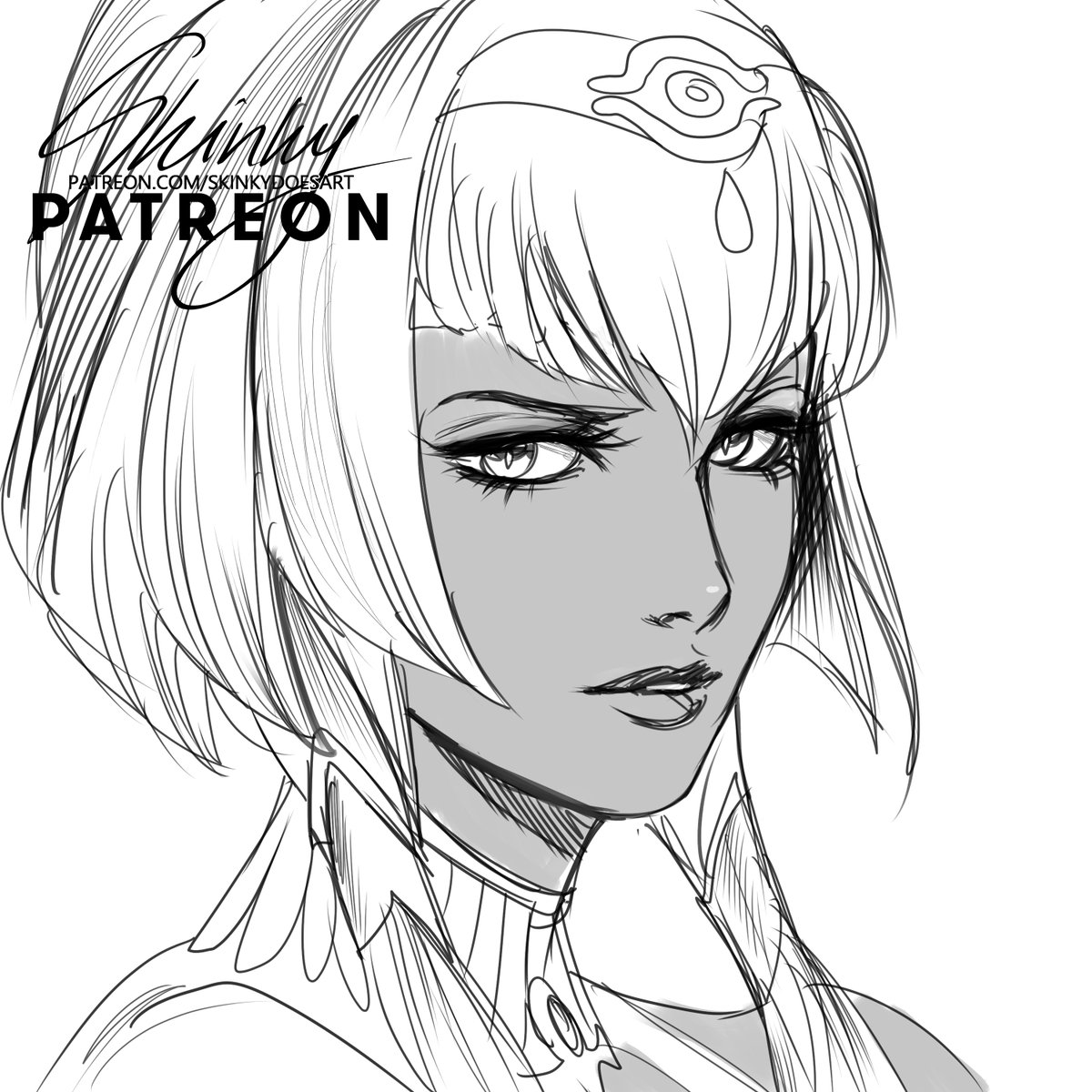 「Sketch rewards for August Verdant Forest Patrons: Tamira Sca」Skinkyの漫画