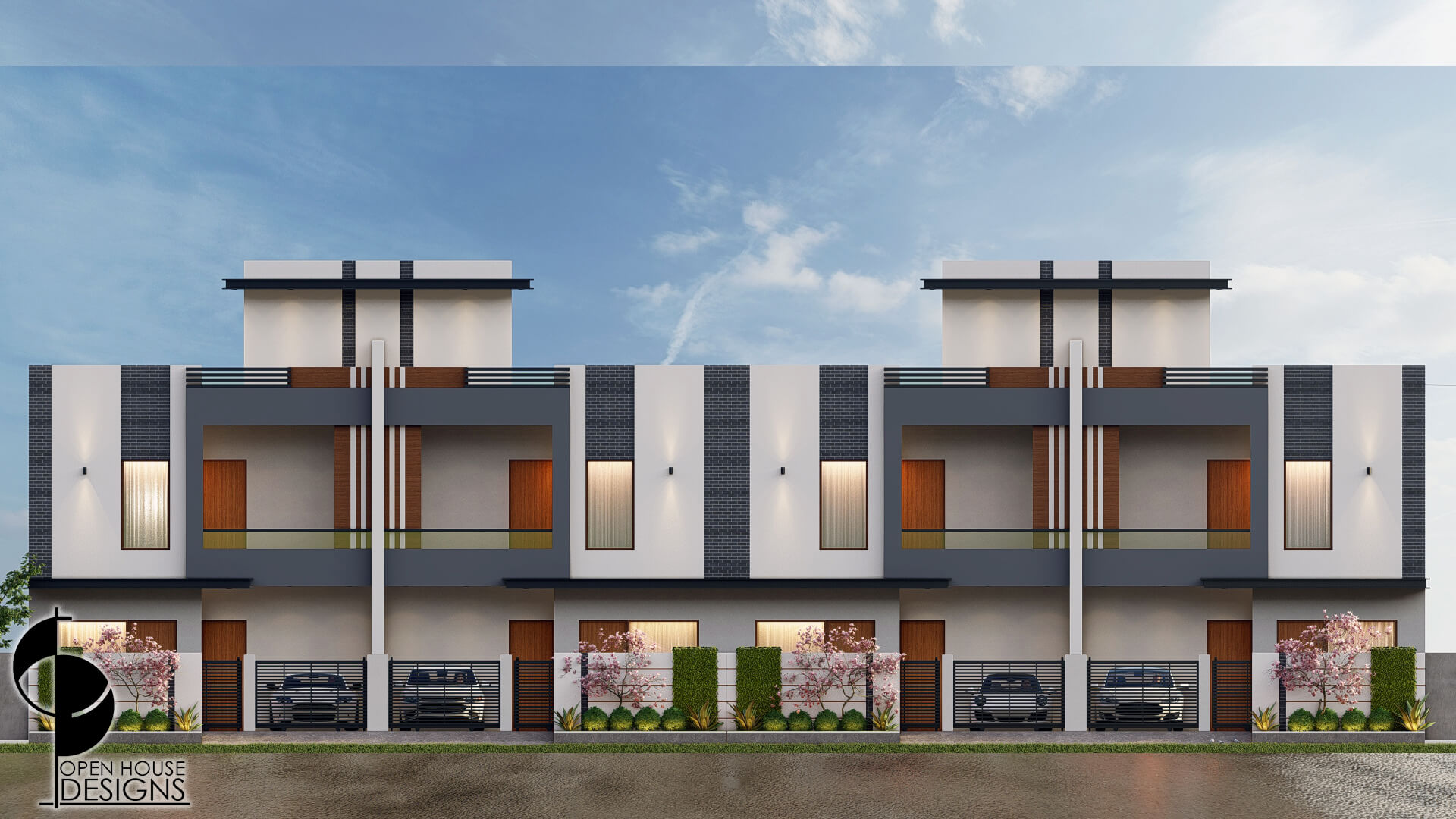 Row House Facade Diagram