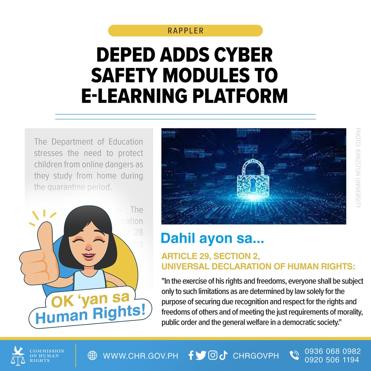 CHR Philippines on Twitter: "[ICYMI] The Department of Education (DepEd) now has 3 courses ...