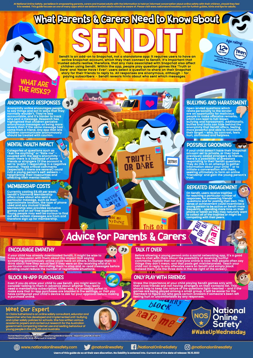 National Online Safety on Twitter: "Ready to receive some info? … because we’re ready to Sendit ...