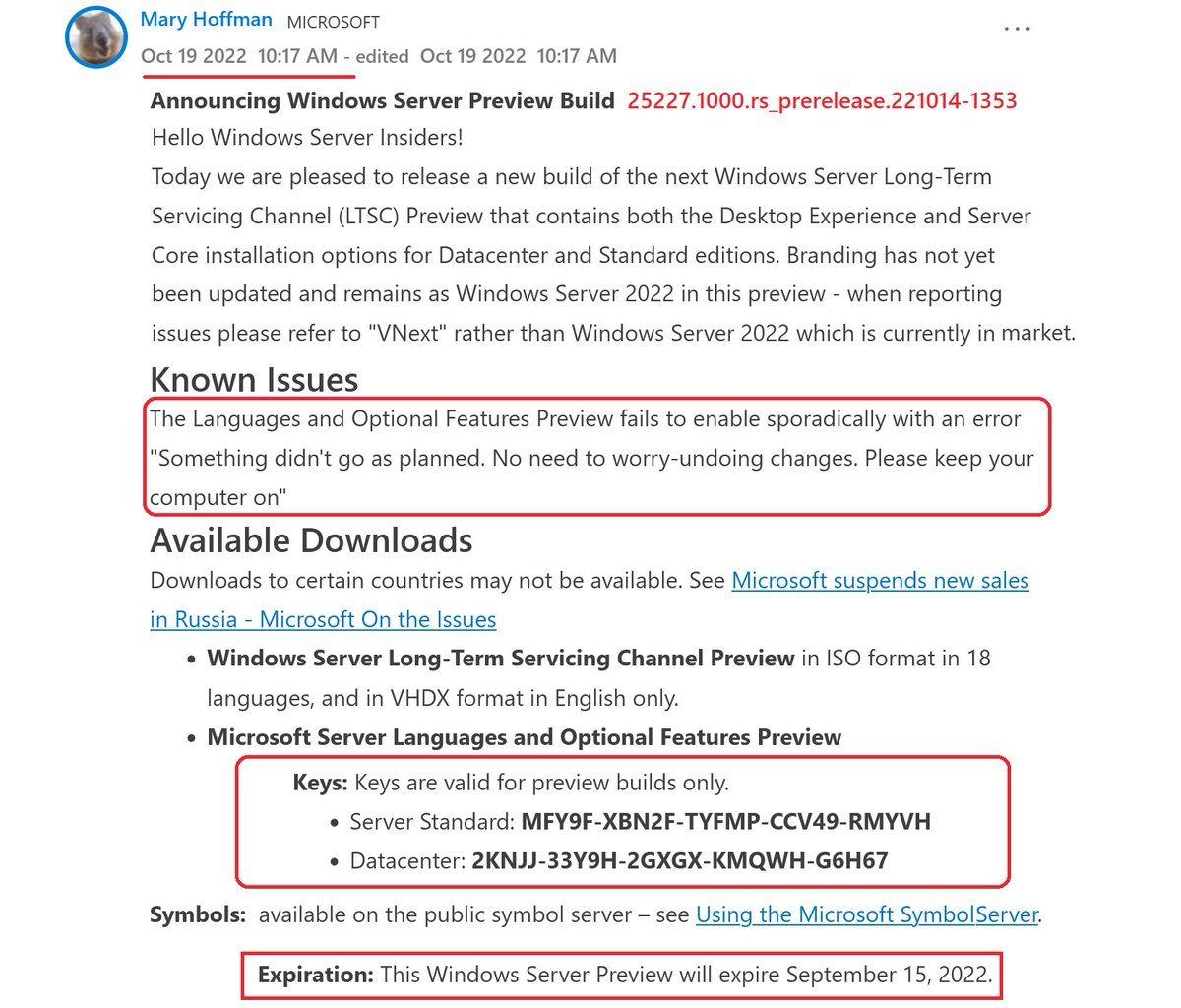 🔮WZor👁️ on Twitter: "☔️October 19, 2022🍂😹👉 Announcing NEW build of the Windows Server vNext # ...