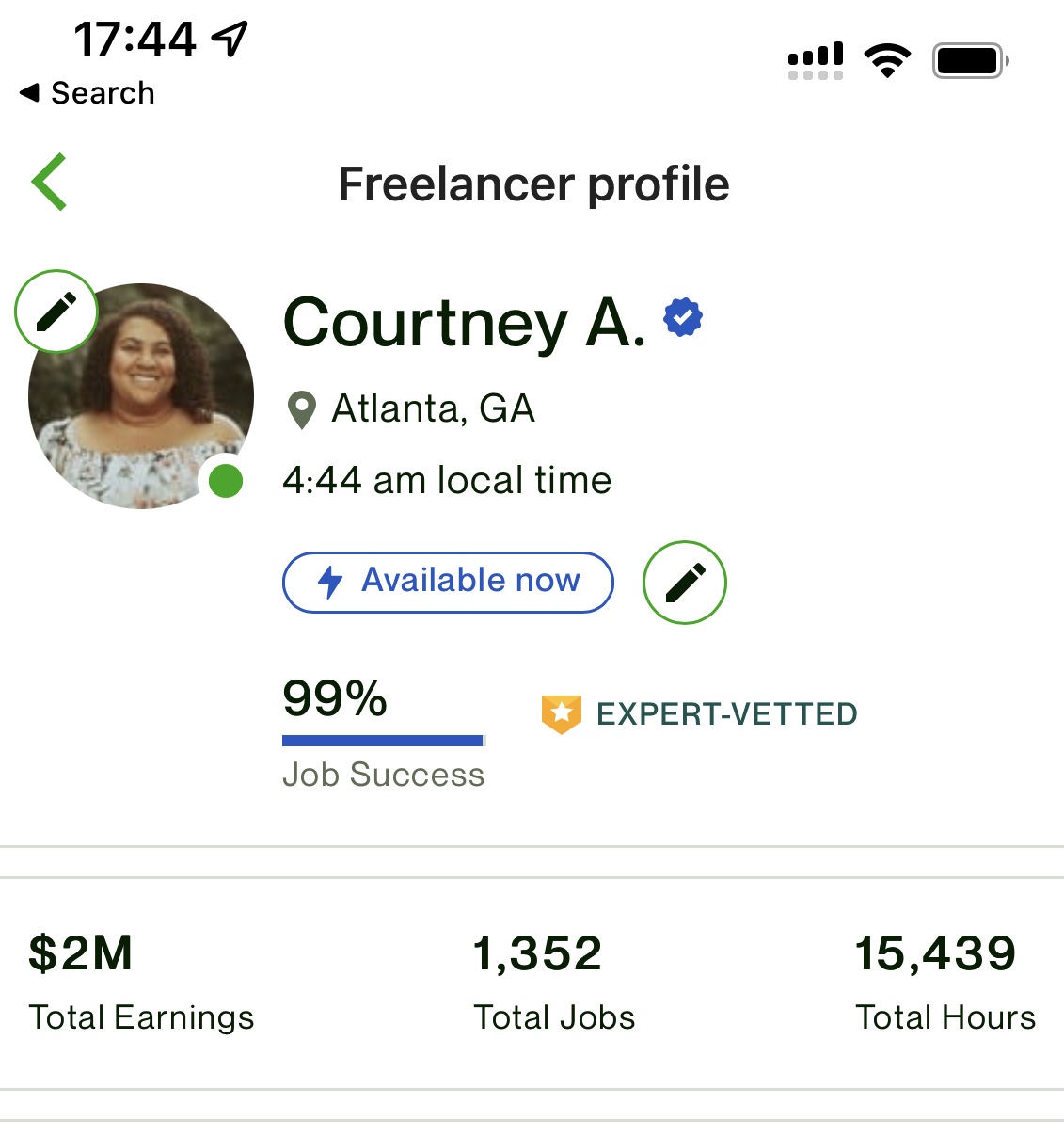 Courtney Allen on Twitter: "2M total earned on @Upwork since starting almost 7 years ago to the ...