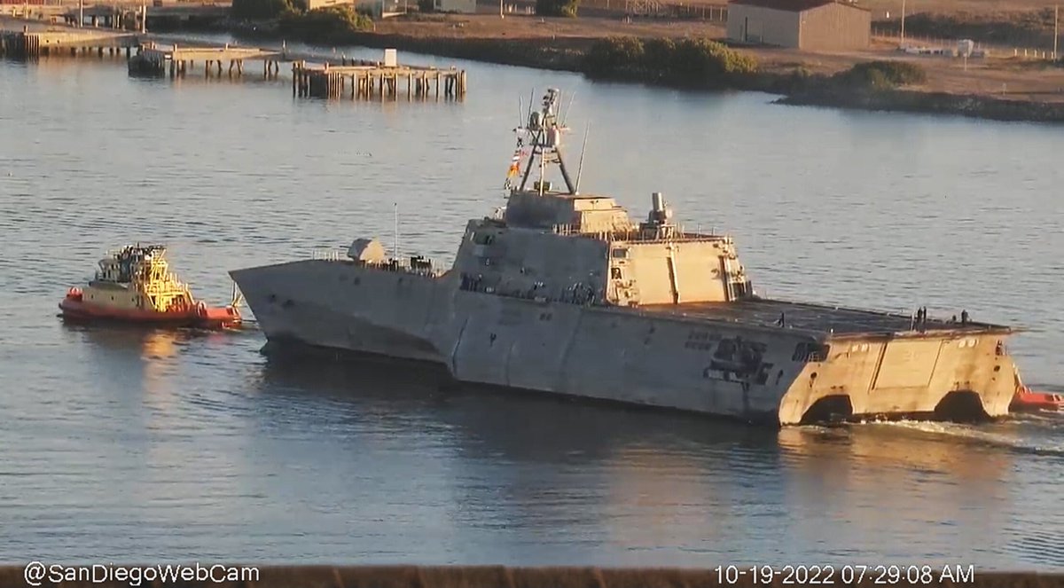 WarshipCam on Twitter: "USS Cincinnati (LCS 20) Independence-variant littoral combat ship coming ...