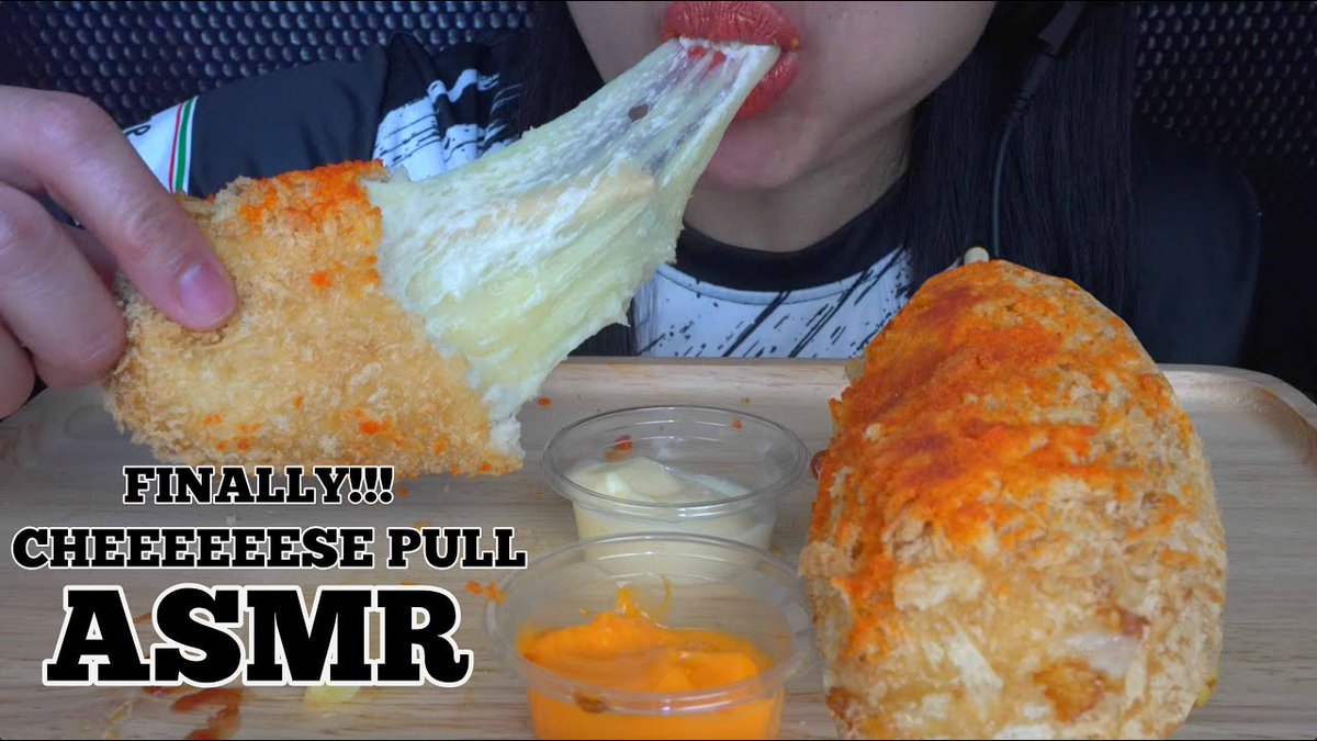 ASMRHD.com 🎙️ ️ on Twitter: "ASMR THE BEST CHEESE PULL CHEESY CORNDOG (EATING SOUNDS) NO TALKING ...
