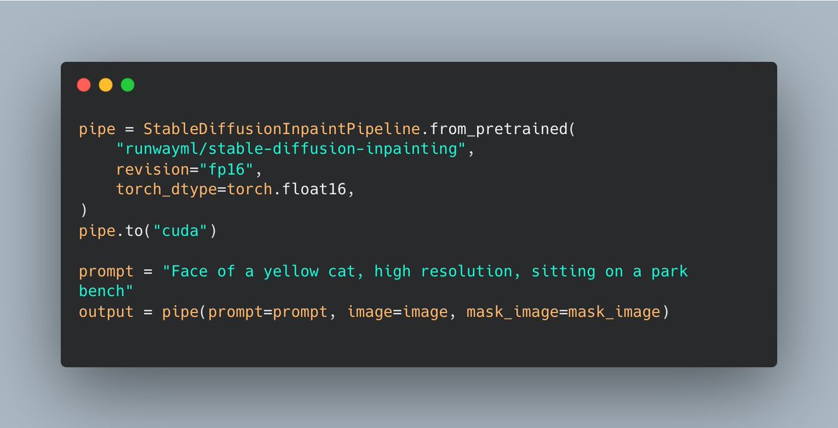 apolinário from multimodal ai art on Twitter: "RT @huggingface: The new inpainting model from ...